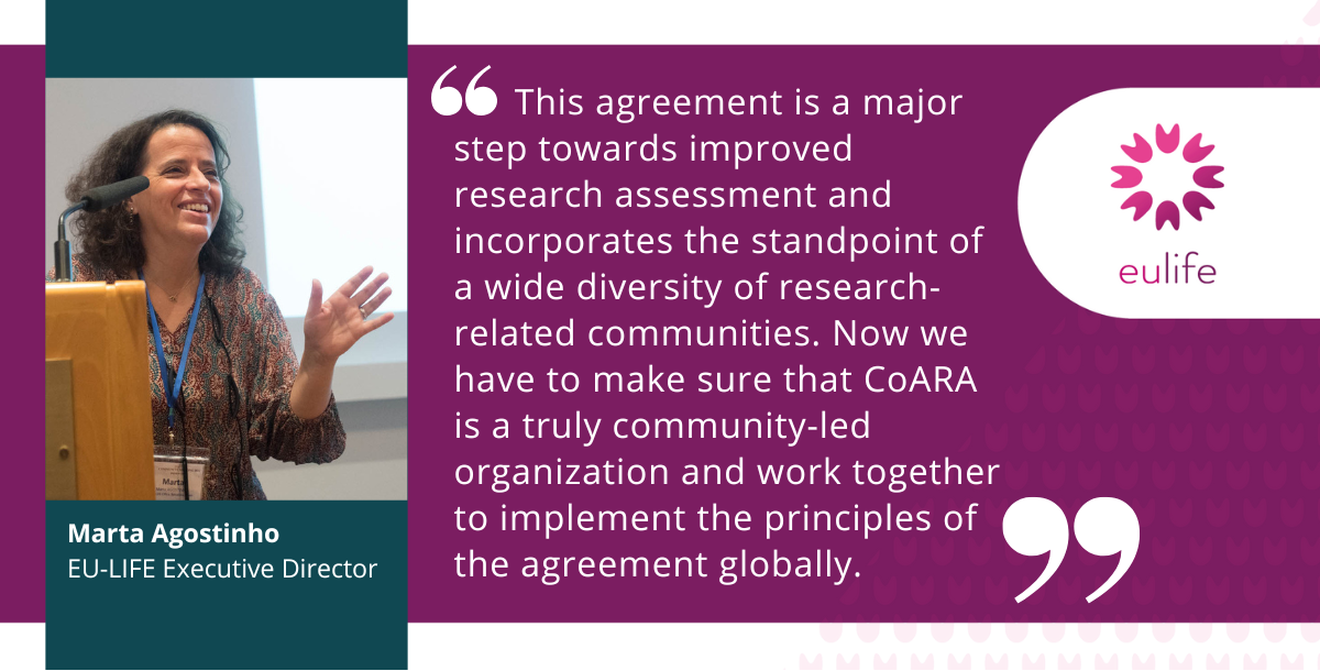 EU-LIFE signs agreement on Reforming Research Assessment and shares ...